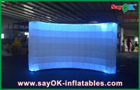 China Inflatable Air Wall Photo Booth Backdrop 3x1.5x2m with 12 LED Lights for sale