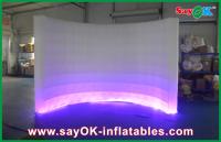 China Inflatable Photo Booth 3x1.5x2m White Oxford Cloth Waterproof with LED Light for sale
