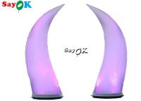 China 2.5m Multicolor Inflatable LED Ivory Decoration for Wedding Event Outdoor Use for sale