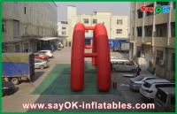 China Red 5x3M Inflatable Arch Bridge Design Oxford Cloth Advertising Arch with CE Blower for sale