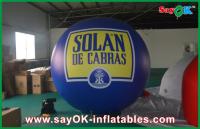 China Custom 2.5M Inflatable Helium Balloon Blue Zeppelin PVC Outdoor Event Advertising for sale