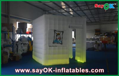 China Inflatable Photo Booth Tent 2.5x2.5m with RGB LED Lighting for Event Rental for sale