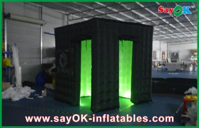 China Inflatable Instagram Photo Booth Tent 2.4x2.4x2.5m Double Doors Eco-Friendly Oxford Cloth for sale