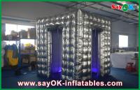 China Inflatable Photo Booth 2.4x2.4x2.5m Portable Silver Party Tent for Event Decoration for sale