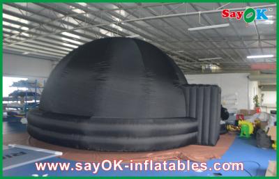 China Portable Inflatable Planetarium 210D Oxford Cloth Black Dome Tent 4m to 15m for sale