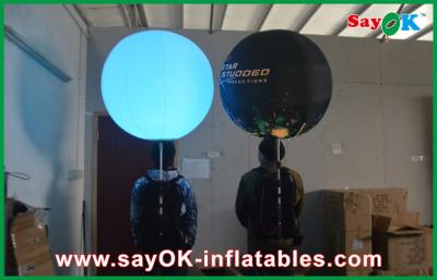 China Customizable LED Inflatable Advertising Balloon with Tripod Stand 1m 2m CE UL for sale