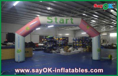 China Custom Inflatable Wedding Arch PVC Advertising Arch Waterproof 1pc Blower Included for sale
