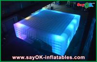 China Inflatable Nightclub LED Cube Giant Air Tent 14x14m for Fairs OEM Custom PVC for sale