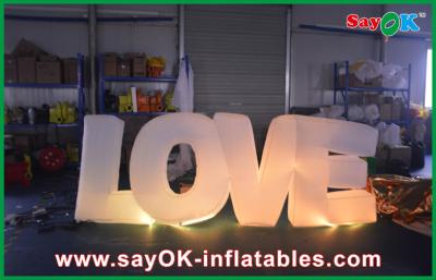 China Inflatable Giant LED Letter Love Sign 3.1x1.2m for Party Advertisement Decoration for sale