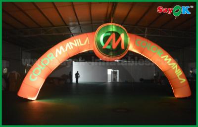 China Custom PVC Inflatable Halloween Archway 6x3m with LED Lights for Event Entrance for sale
