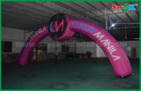China Custom Inflatable Arch Gate 6x3m Oxford Cloth Advertising Arch with LED Light for sale