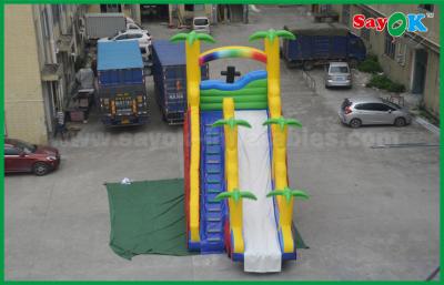 China Custom Double Giant Inflatable Slide 12x6.5x8m with 0.55mm PVC Material and 250kg Weight for Water Park for sale