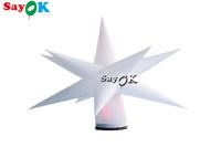 China 0.25mm PVC Hanging Inflatable LED Star 2m for Party Decorations for sale