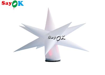 China 0.25mm PVC Hanging Inflatable LED Star 2m for Party Decorations for sale