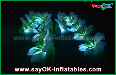 China Promotional LED Inflatable Flower Decoration 190T Oxford Cloth 4m Custom for sale