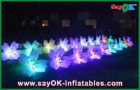 China Custom LED Inflatable Flower Chain 4m 5m Wedding Decoration Lighting for sale