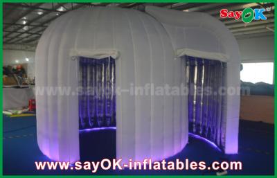 China Inflatable Photo Booth with RGB LED Lighting 2.5x2.5x2.5m for Wedding Events for sale