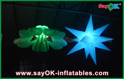 China Giant Inflatable Flower Wedding Decoration Light Ball 3.1x1.2m with LED for sale