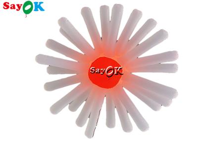 China Giant Inflatable Hanging Flower with LED Lights 1.5m 2m Multi Color Wedding Decoration for sale