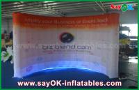 China Customized Inflatable Photo Booth Lighting Wall with RGB LED 210D Oxford Cloth for sale