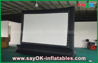 China Inflatable Projector Screen 5x3m Outdoor Movie Screen Oxford Cloth with CE Blower for sale