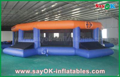 China Custom 12m Giant Inflatable Baseball Game Outdoor Indoor Football Field with CE Blower for sale