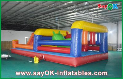 China Customized Outdoor Inflatable Obstacle Course Game 0.55mm PVC Tarpaulin 3 Year Warranty for sale