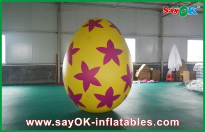 China Custom PVC Inflatable Painted Egg Holiday Decoration 1m-4m Size Range with CE/UL Certified Blower for sale