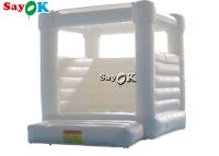 China Pure White PVC Wedding Inflatable Bouncy House 3.6x3x3.2m with Air Blower for sale