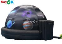 China 5m Inflatable Planetarium Dome Tent Black Projection Screen for Science Education School Museum for sale