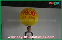 China 1.5m Inflatable LED Backpack Balloon Advertising Balloon with Custom Print Oxford Cloth for sale