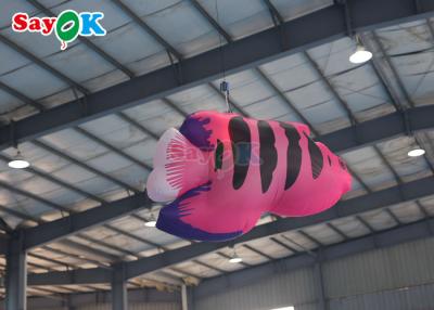 China Customizable LED Inflatable Flying Fish 210D Oxford Cloth for Amusement Parks for sale
