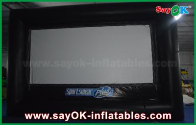 China Inflatable Projector Movie Screen 4m x 3m Outdoor Oxford Cloth with Blower for sale