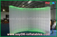 China Custom Inflatable Photo Booth Enclosure Wall 3x1.5x2.3m with 16 Color LED Light for sale