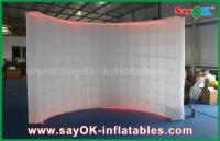 China Inflatable Photo Booth 3x1.5x2.3m Wedding Party Shell Cabinet with LED Light for sale