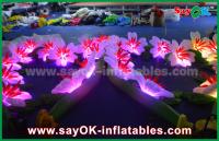 China Inflatable Flower Chain with LED Lights 6m Customizable Nylon Cloth Party Decoration for sale