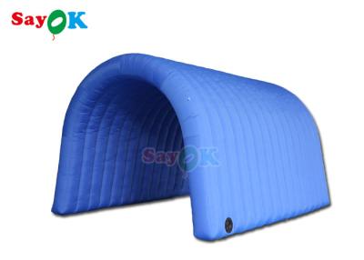 China Inflatable Tunnel Tent 5x5x3m Blue 210D Oxford Cloth for Exhibition Event for sale