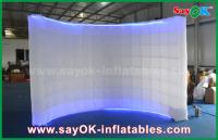 China Custom Inflatable Photo Booth Frame 3x1.5x2m LED Lighting Wall for Wedding Advertising for sale