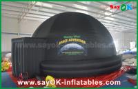 China 5m Diameter Black Inflatable Planetarium Dome Projection Tent for School Teaching for sale