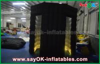 China Inflatable Photo Booth 2.4mH Oxford Cloth Wedding Arc Cube with Two Doors RGB LED for sale