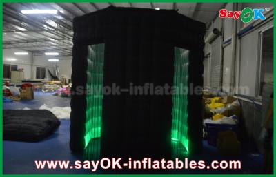 China Inflatable Photo Booth 2.4mH with CE UL Blower Custom Logo White Oxford Cloth for sale