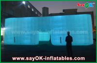 China Custom Giant Inflatable LED Cube Tent for Events Nightclub Party 5m Size for sale
