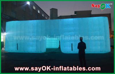 China Custom Giant Inflatable LED Cube Tent for Events Nightclub Party 5m Size for sale