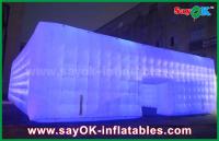 China Custom Inflatable Cube Tent with LED Lights - 5-10 Minute Setup, 12-18KPA Pressure, 3-Year Warranty for sale