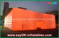 China Customizable Inflatable Cube Tent with LED Lights for Sports Stadiums Events 10m for sale