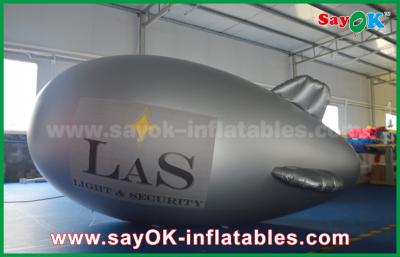 China Custom Inflatable Zeppelin Airplane 5m PVC Helium Balloon for Outdoor Advertising for sale