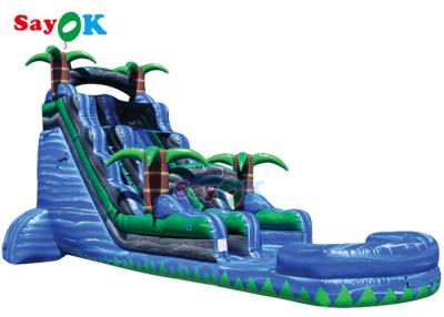China Commercial Large Inflatable Water Slide 0.55mm PVC Bounce House Outdoor for sale