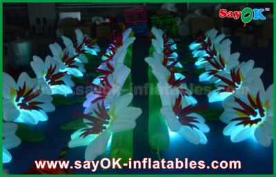 China Customized Nylon Cloth Inflatable Lighting Decoration Wedding Flower Chain for sale