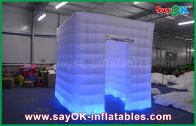 China Inflatable Photo Booth Tent 2.5x2.5x2.5m Oxford Cloth Advertising Kiosk Cube with CE UL Blower for sale