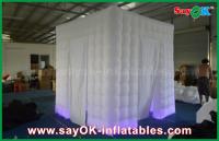 China Inflatable Photo Booth Backdrop 2.5m with LED Lighting Two Doors Portable Shell for sale